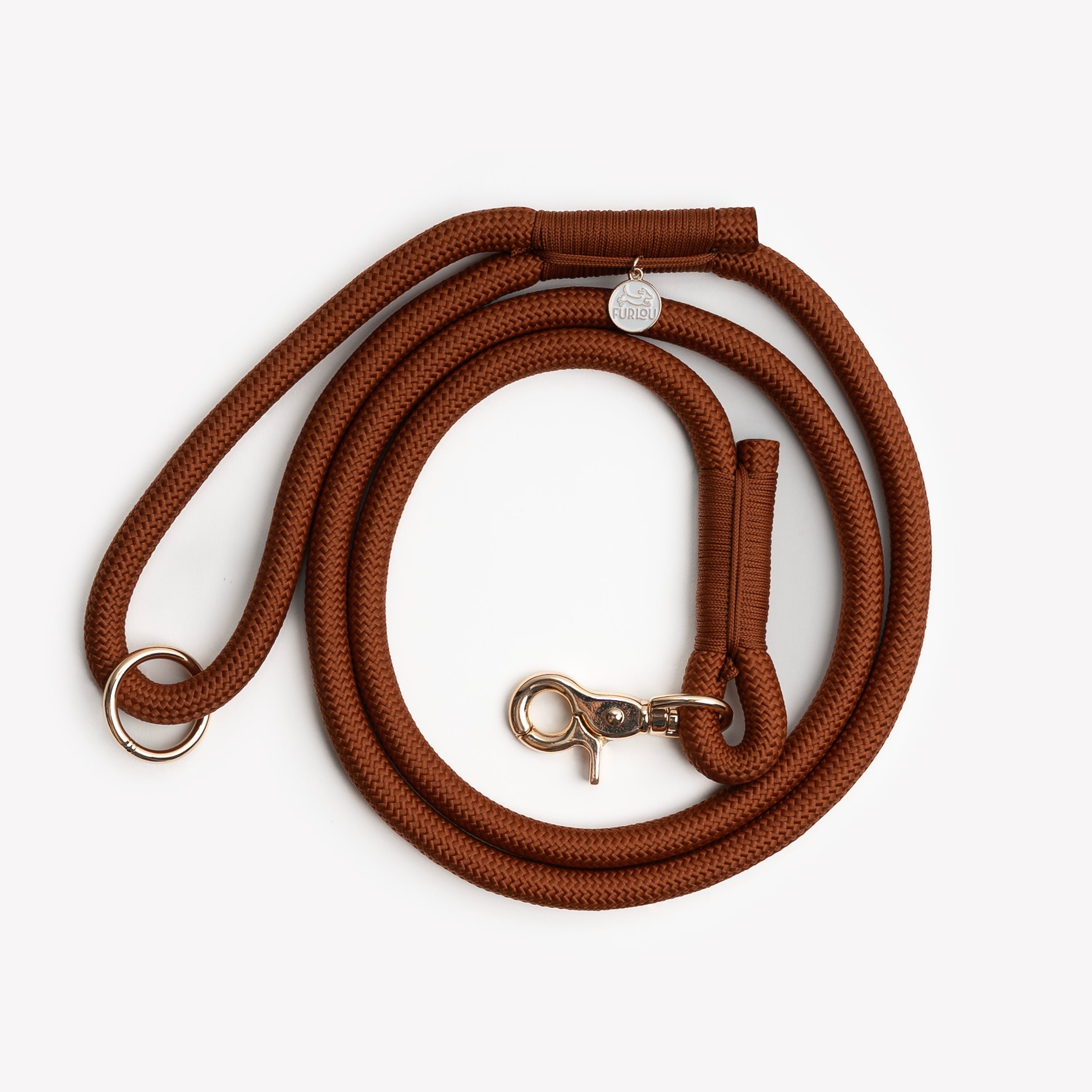 FURLOU | Braided Rope Leash - Clay |Pretty Good Boy